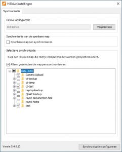 Bestanden versleuteld opslaan bij HiDrive