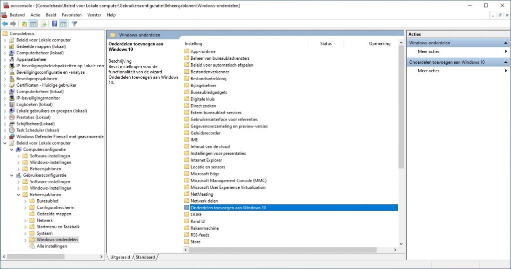Windows configuratie via de Microsoft Management Console (MMC) - c't