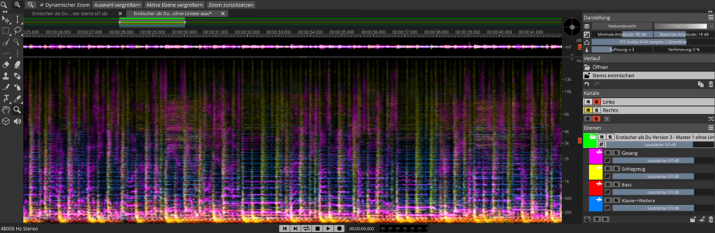 Met Steinberg SpectraLayers muziek extraheren in lagen- review - c't