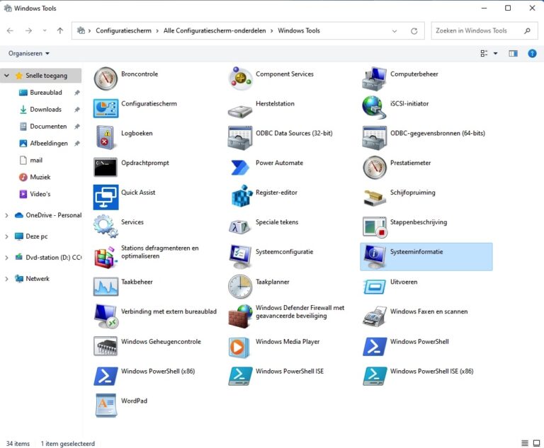 Windows 11 Configuratiescherm - een selectie uit de opties - c't