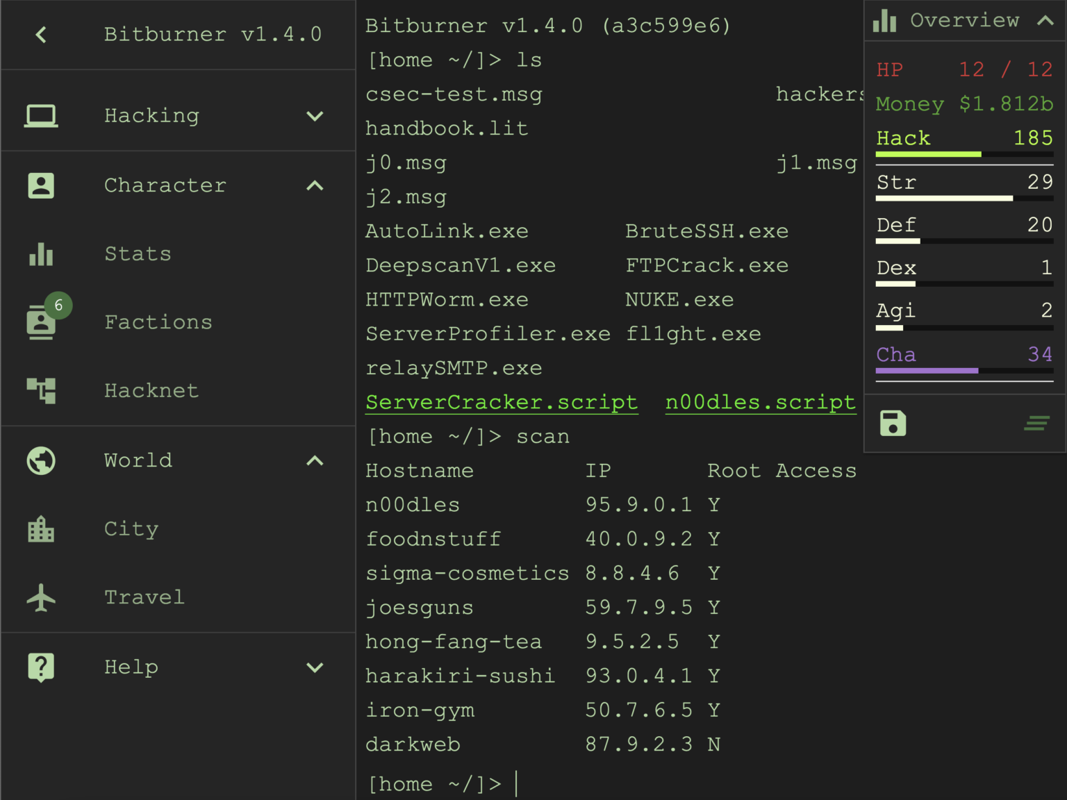 Bitburner review: spelenderwijs JavaScript-vaardigheden leren - c't
