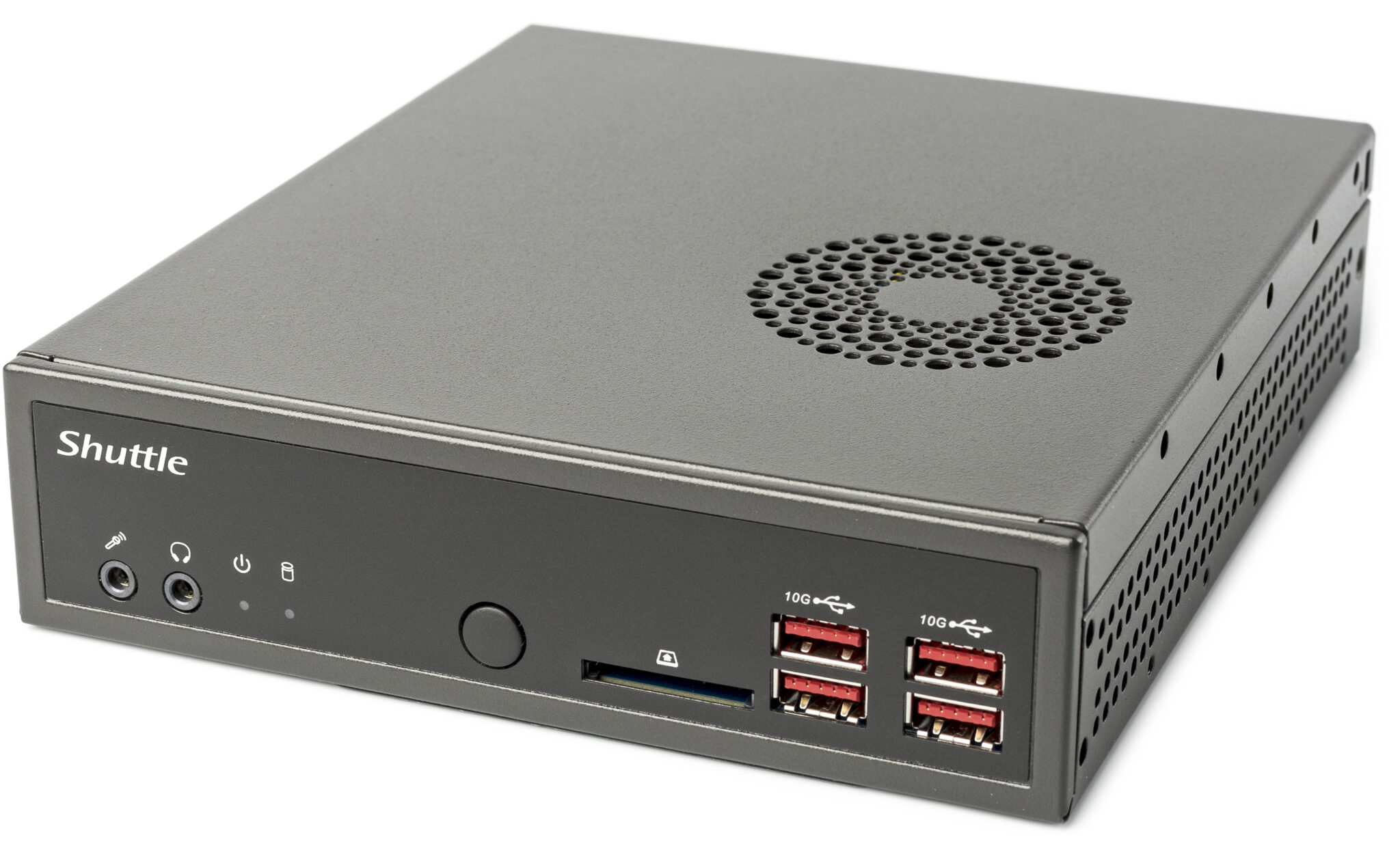 Shuttle XPC slim DH32U review: vier schermen op een mini pc - c't