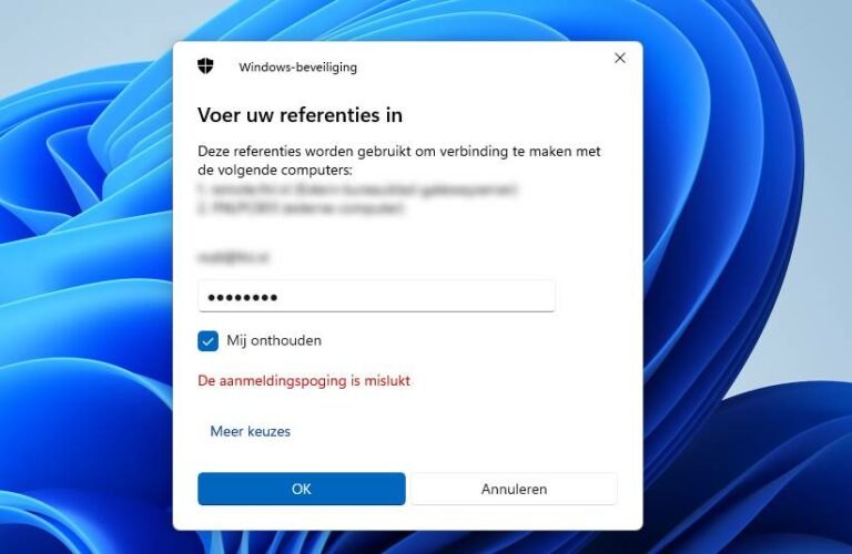 Windows Defender Credential Guard blokkeert inloggen extern bureaublad