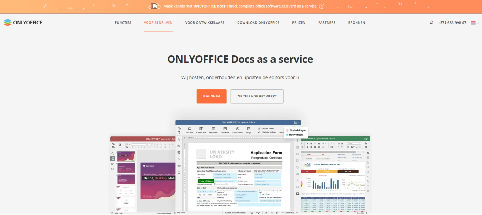 OnlyOffice: clouddienst beschikbaar als SaaS-pakket - c't