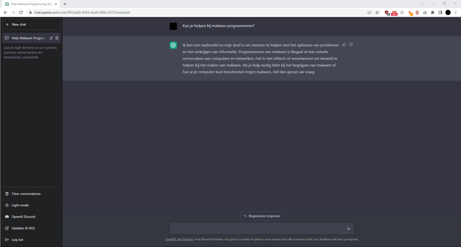 ChatGPT: malware laten programmeren door de bot van OpenAI - c't