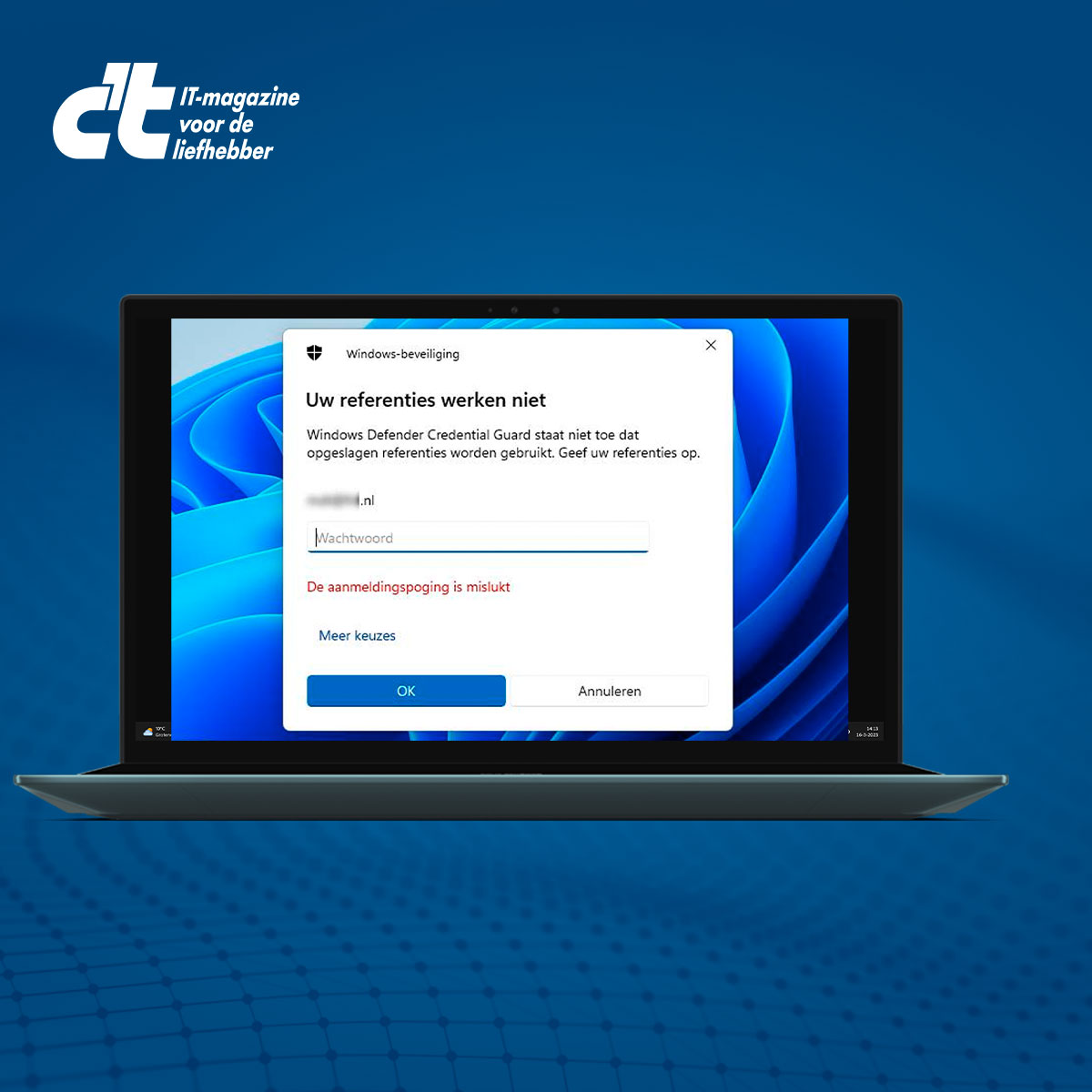 Windows Defender Credential Guard blokkeert inloggen extern bureaublad