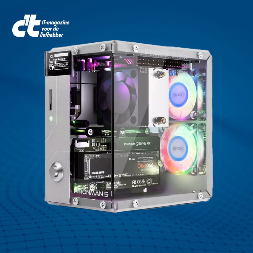 Met deze Raspberry Pi 5 behuizing tover je je Pi om tot een mini-tower pc